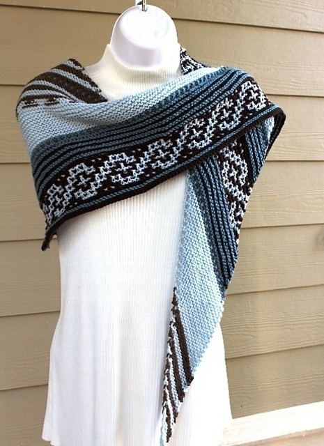 Ravelry: Painted Desert Shawl pattern by Karen Johnson Bennett