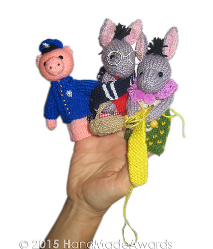 Ravelry: Family Donkey Finger puppets pattern by Loly Fuertes