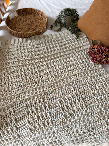Ravelry: Super Silver Squares Blanket pattern by Hannah Cross