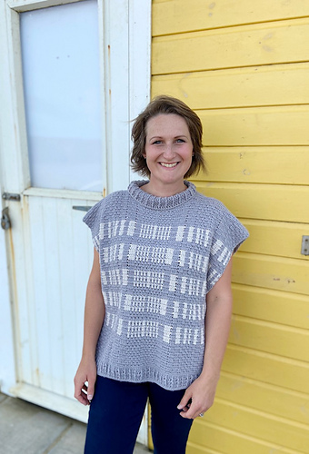 Ravelry: The Barcode Poncho pattern by Hannah Cross