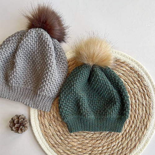 Ravelry: Herringbone Moss Hat pattern by Hannah Cross