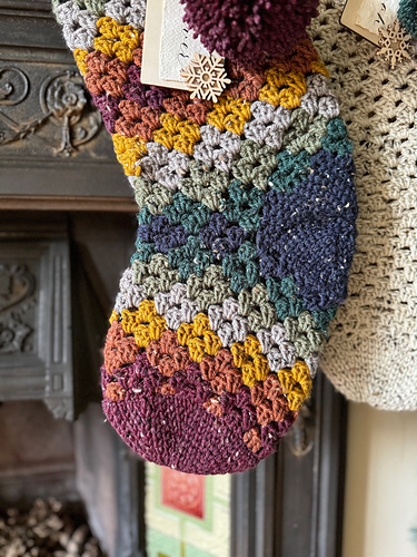 Ravelry: Granny Stitch Stocking pattern by Hannah Cross