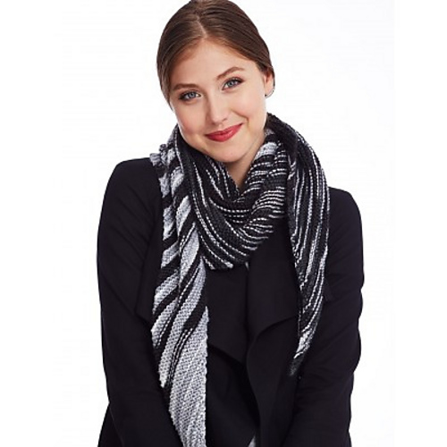 Ravelry: Oblique Kerchief pattern by Caron Design Team