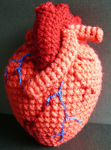 Ravelry: Anatomical Human Heart pattern by Maggie Clark