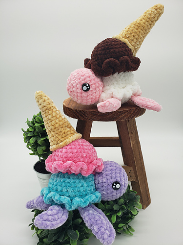 Ravelry: Ice Cream Turtle pattern by Megan Fetzer