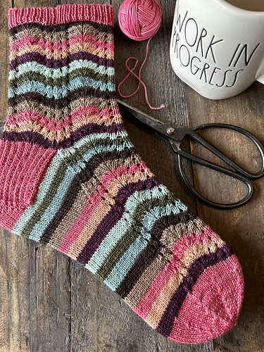 Ravelry: Fairground Socks pattern by Kay F Jones