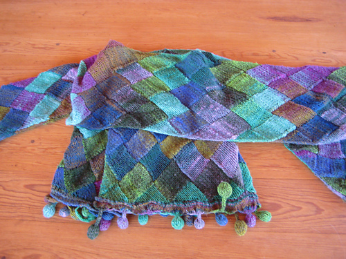 Ravelry: Parisian Entrelac Wrap pattern by Nicky Epstein