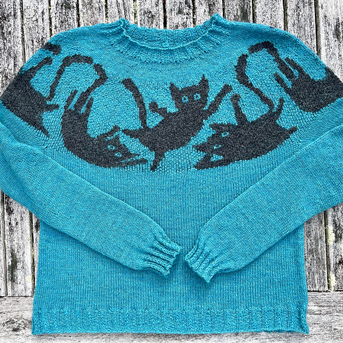 Ravelry: Crazy Cats Pullover pattern by Maschenwunder Manja Vogelsang