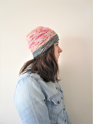 Ravelry: Diamond River Beanie pattern by Hayley Joanne Robinson