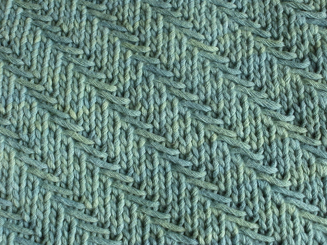 Ravelry: Woven Diagonal Herringbone pattern by Barbara G. Walker