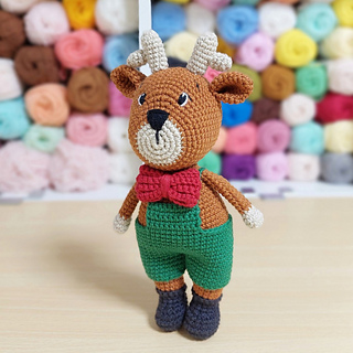 Ravelry: Amigurumi Christmas reindeer pattern by Dinh Nhung