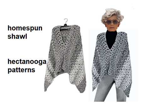 Ravelry: HOMESPUN SHAWL pattern by Emi Harrington