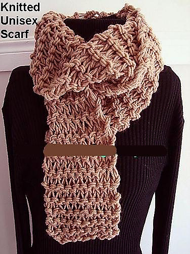 Ravelry: UNISEX KNITTED SCARF pattern by Emi Harrington