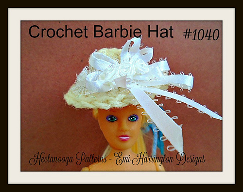 Ravelry: 1040 Barbie Hat pattern by Emi Harrington