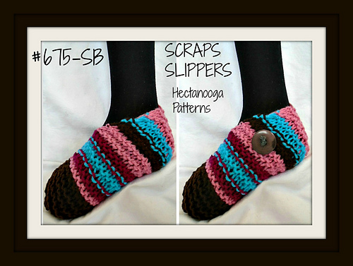 Ravelry: 675-SB Scraps Slippers pattern by Emi Harrington