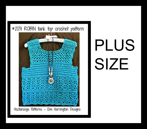 Ravelry: 2031P - ROBIN tank top Sweater pattern by Emi Harrington