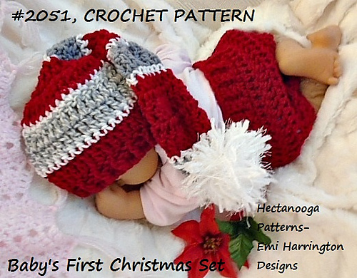 Ravelry: 2051-Christmas DIAPER COVER set pattern by Emi Harrington