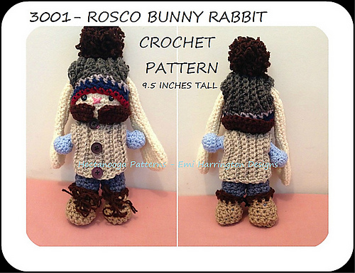 Ravelry: 3005 - RASCAL BUNNY Rabbit pattern by Emi Harrington