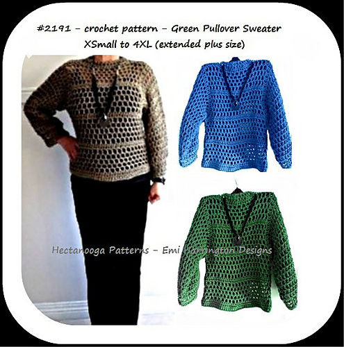 Ravelry: 2191 - Mesh Pullover Sweater pattern by Emi Harrington