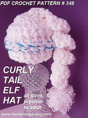 Ravelry: 348, CURLY TAIL HAT pattern by Emi Harrington