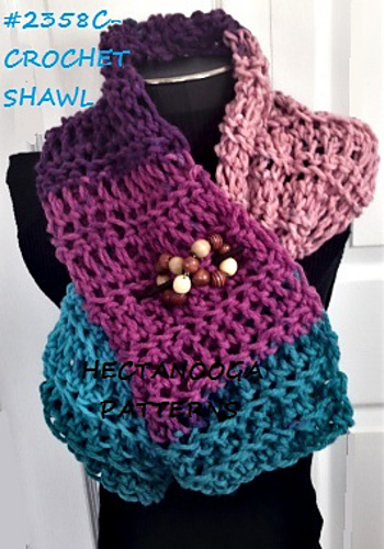 Ravelry: 2358C-Plum Pretty Shawl pattern by Emi Harrington