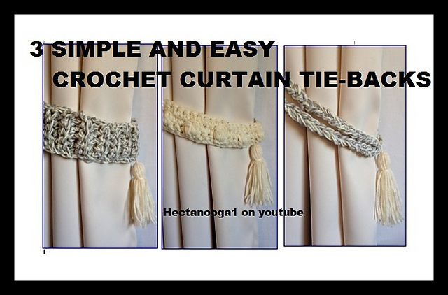 Ravelry: curtain tiebacks pattern by Emi Harrington