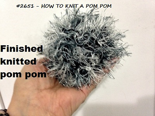 Ravelry: 2651- KNIT POM POM pattern by Emi Harrington