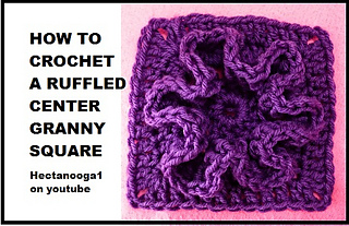 Ravelry: Ruffled center granny square pattern by Emi Harrington