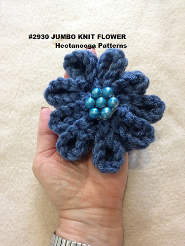 Ravelry: 2930 - JUMBO flower pattern by Emi Harrington