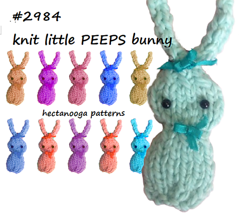 Ravelry: 2984 - PEEPS knit bunny pattern by Emi Harrington