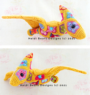 Ravelry: Pumpkin the Pteranodon pattern by Heidi Bears