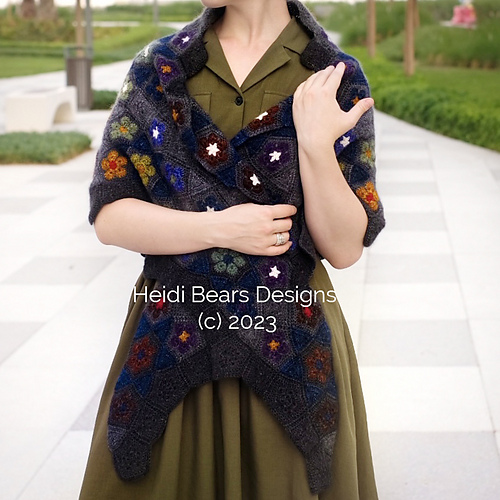 Ravelry: Starry Starry Night Shawl pattern by Heidi Bears