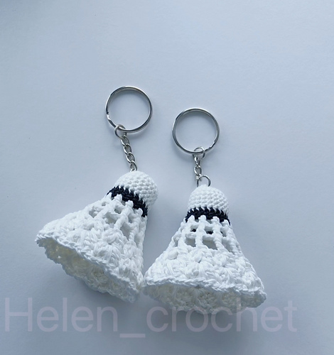 Ravelry: crochet Badminton Shuttlecock pattern by Helen Crochet