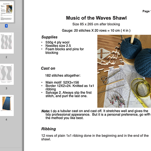 Ravelry: Music of the Waves pattern by Helen Maple