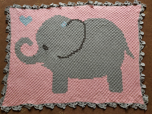 Ravelry: Elephant Parade Border Edging pattern by Allyssabeth's Crochet