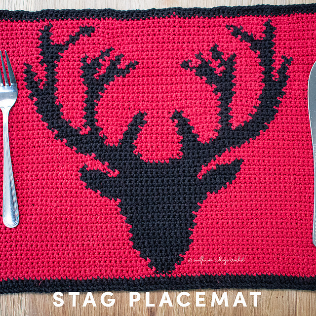 Ravelry: Stag Placemat pattern by Sunflower Cottage Crochet