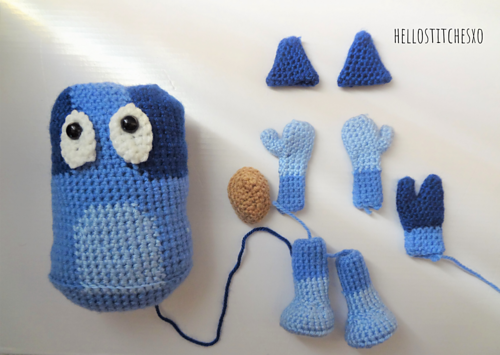 Ravelry: Bluey Bingo toy pattern by Divya Natesan
