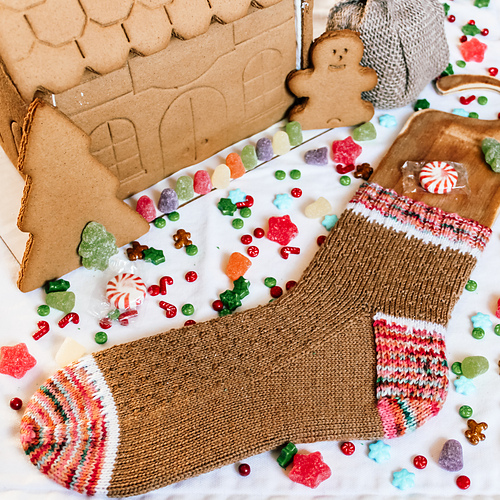 Ravelry: Iced Gingerbread Socks pattern by Kayla M. Anderson