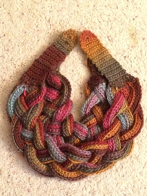 Ravelry: Herself10's Celtic Double Layered Braided Cowl