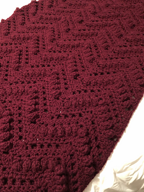 Ravelry: Herself10's Popcorn Ripple Afghan
