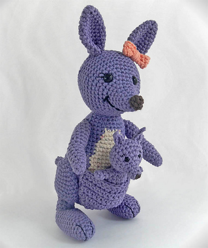 Ravelry: Amigurumi Kara Kangaroo and Baby Too pattern by Ida Herter