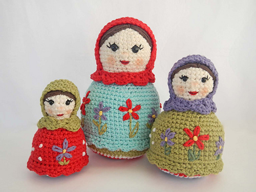 Ravelry: The Matryoshka Sisters Russian Nesting Dolls pattern by Ida Herter