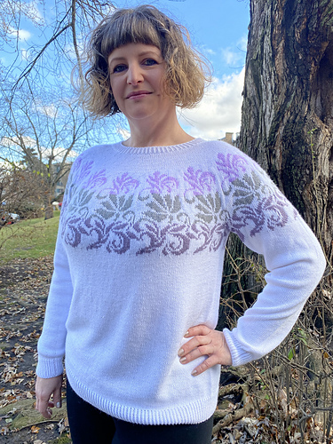 Ravelry: Fire Lily Sweater pattern by Zanete Knits