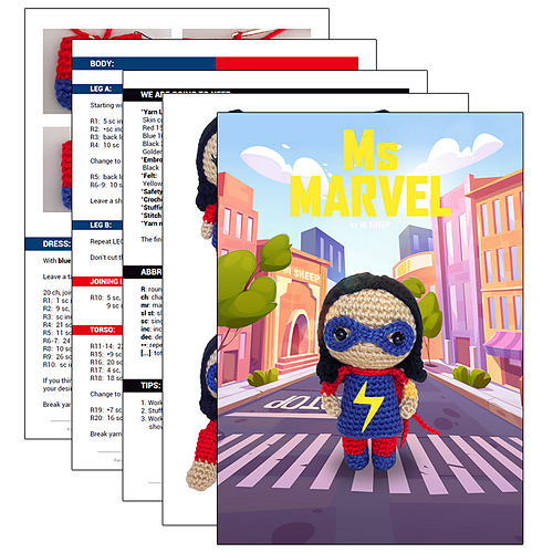 Ravelry: Ms Marvel pattern by Milagros Sierra