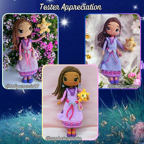 Ravelry: Asha Princess Wish doll pattern by Carmen Lago