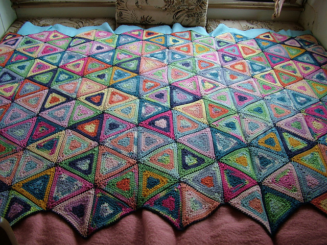 Ravelry: HippyNan's My Triangles Blanket