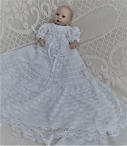 Ravelry: baby andrea christening outfit pattern by Halina Matson