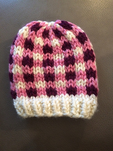 Ravelry: Toddler - Child Plaid Toque pattern by Sharon Bond