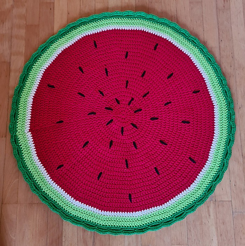 Ravelry: Watermelon Rug pattern by Jennifer Santos