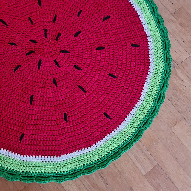 Ravelry: Watermelon Rug pattern by Jennifer Santos